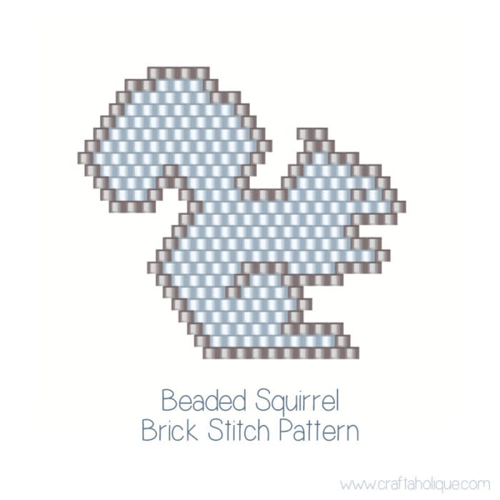 How to Make a Beaded Squirrel - Brick Stitch Technique - Craftaholique