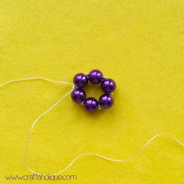 How to Make Sparkly Beaded Flowers - Craftaholique
