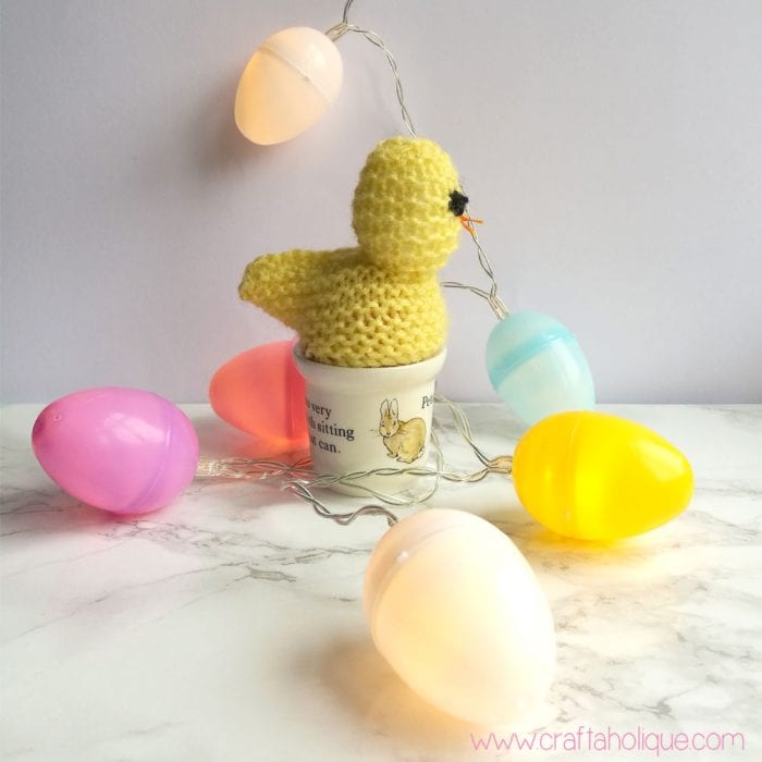 Easter Craft Project! How to Make Easter Egg Fairy Lights - Craftaholique