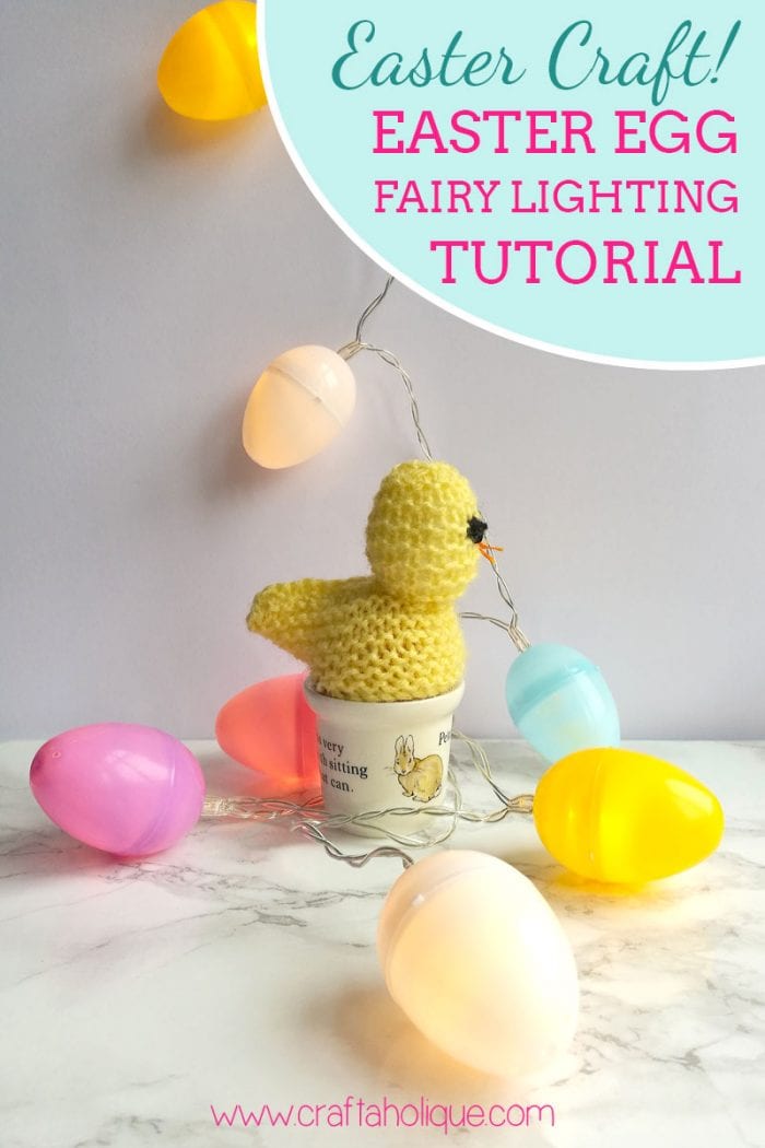 Easter Craft Project! How to Make Easter Egg Fairy Lights - Craftaholique