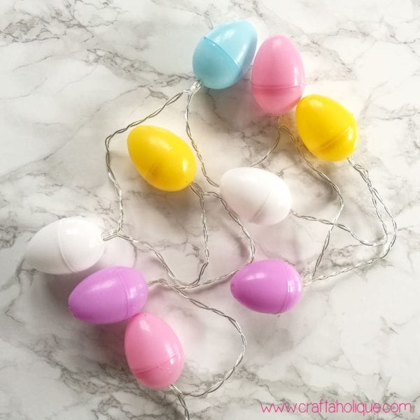 Easter Craft Project! How to Make Easter Egg Fairy Lights - Craftaholique