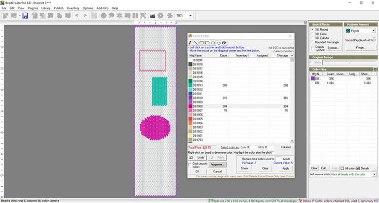 BeadCreator Pro 6 Review - Bead Pattern Design Software - Craftaholique